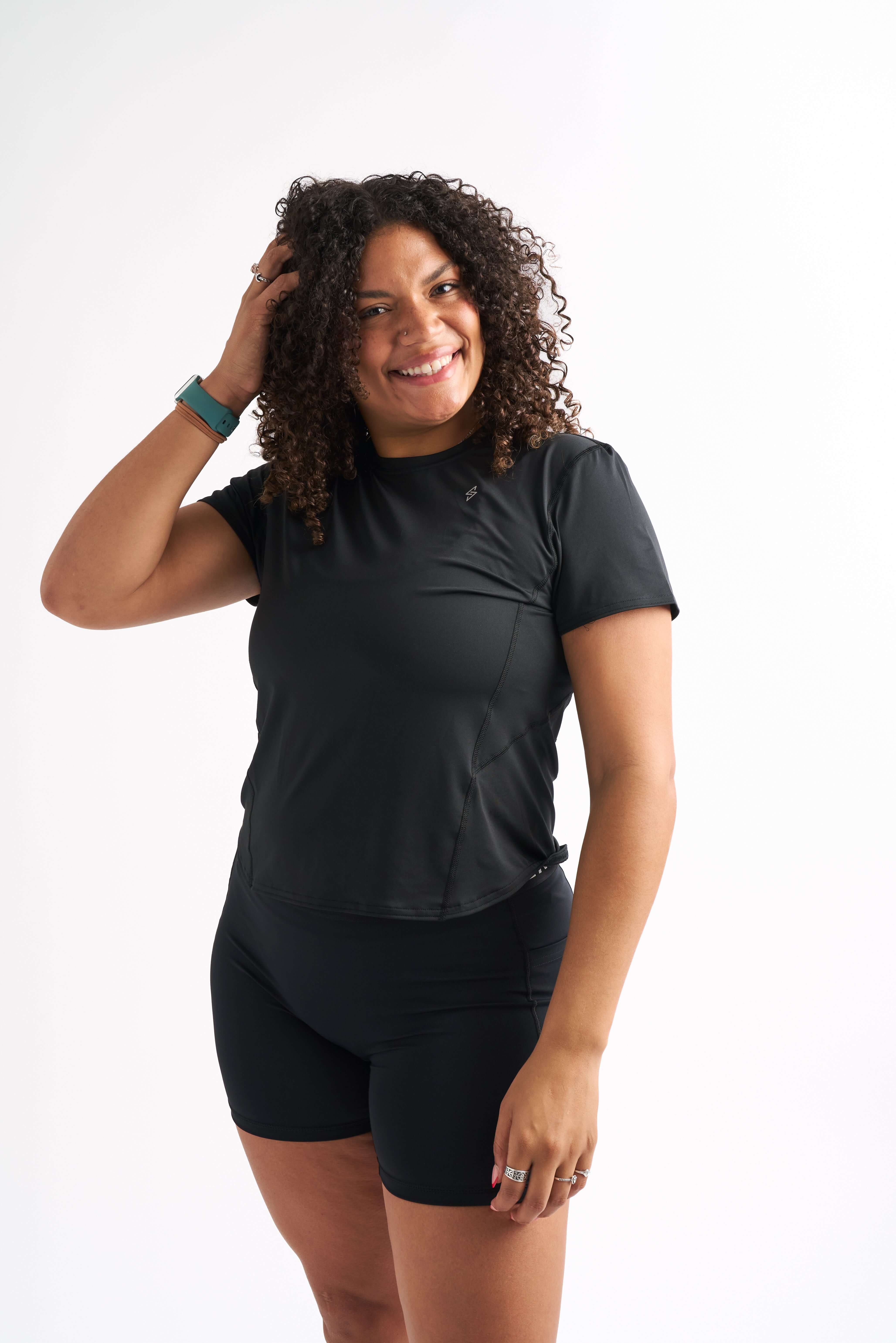 Fitted Workout Shirt – Locked In Shortsleeve Top – Generation Sport